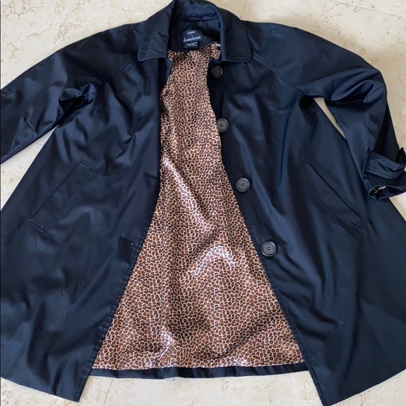 Dennis Basso Jackets And Coats Dennis Basso Leopard Lined Rain Jacket S Poshmark